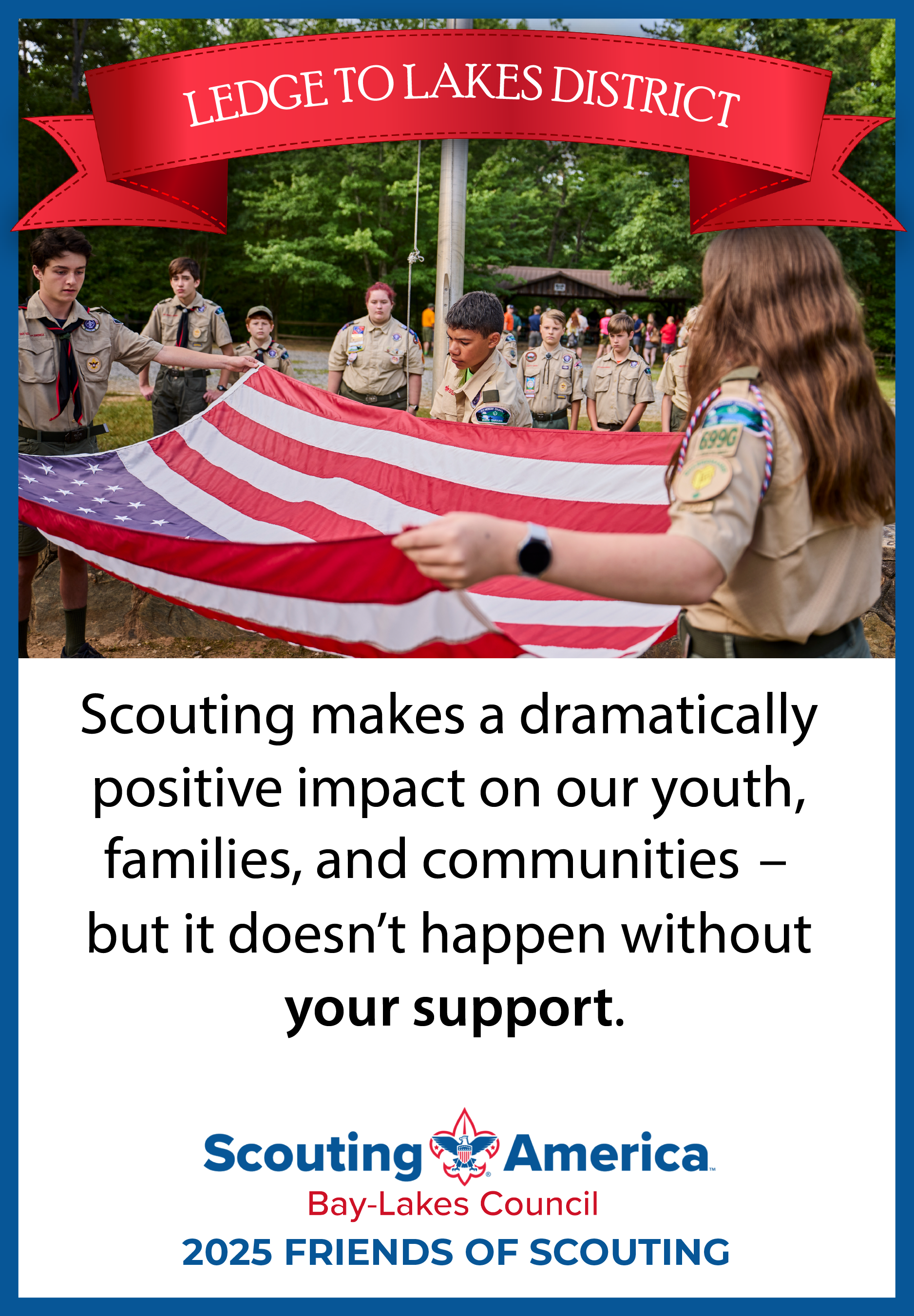 2025 Friends of Scouting Ledge to Lakes District – Bay-Lakes Council